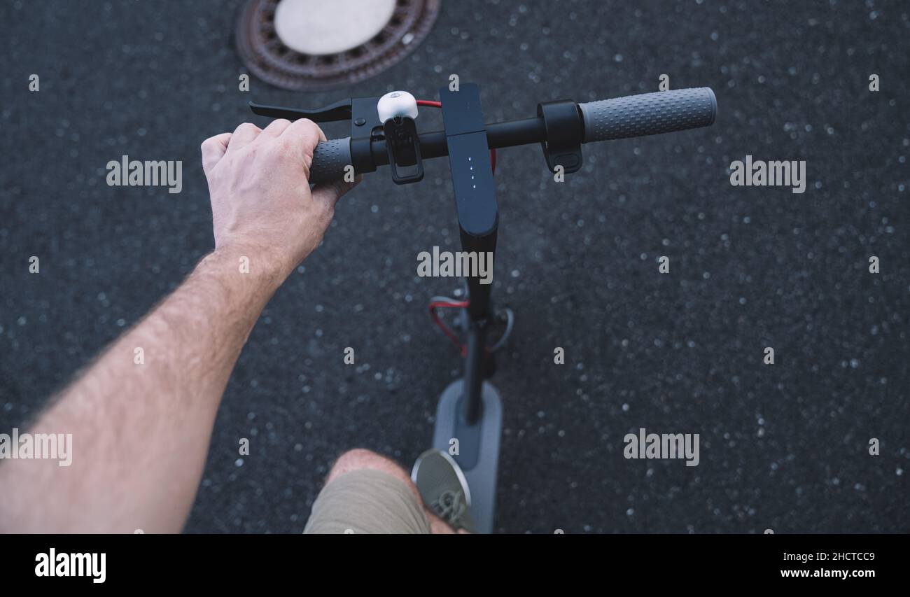 First person point view riding hi-res stock photography and images - Alamy