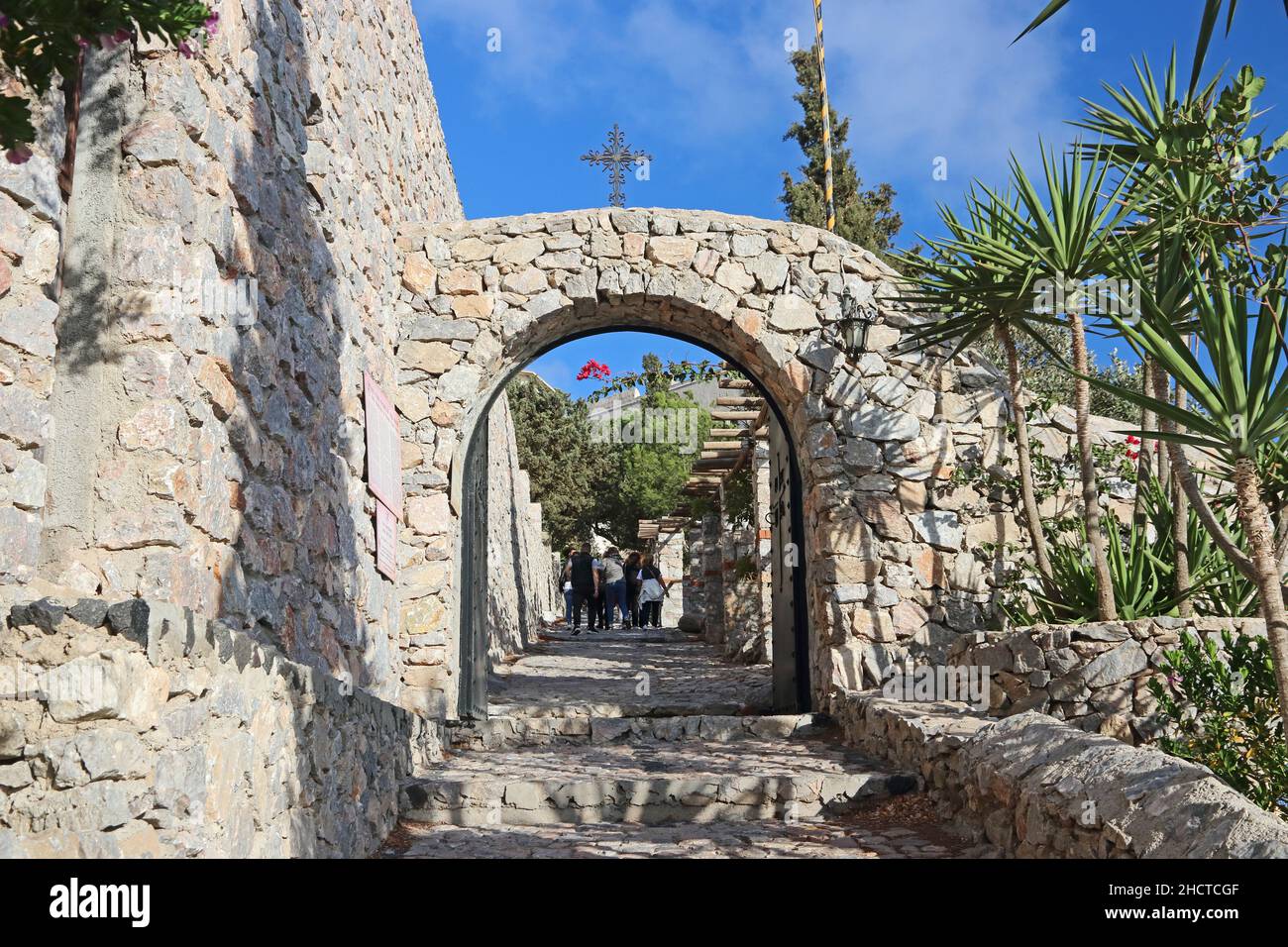 Prophet Elias Monastery Santorini High Resolution Stock Photography and ...