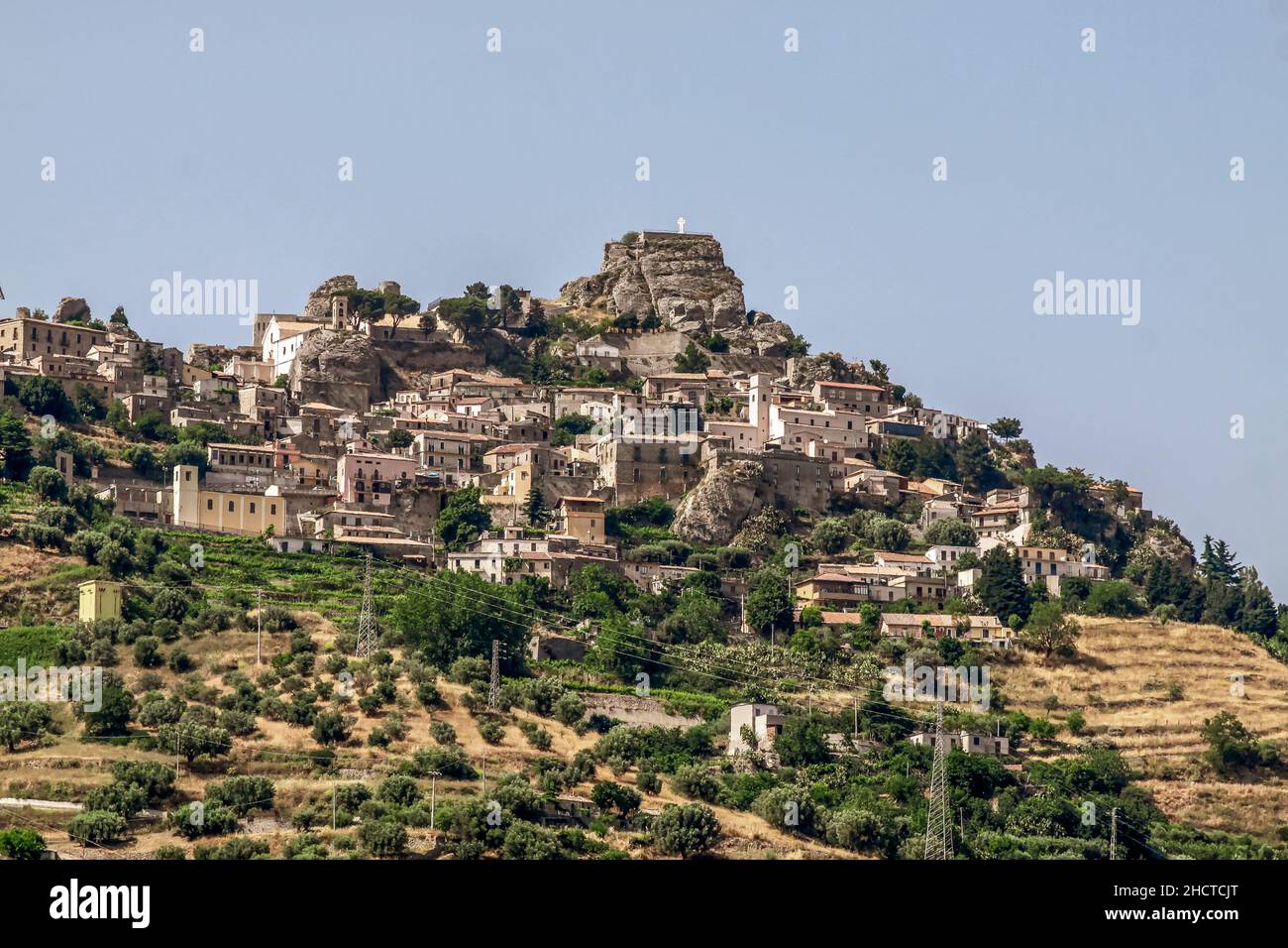 The village of Bova in the Province of Reggio Calabria, Italy Stock ...