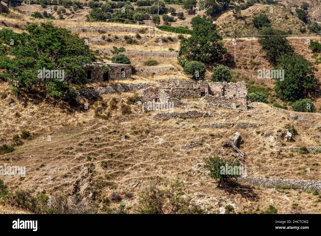 The village of Bova in the Province of Reggio Calabria, Italy Stock ...