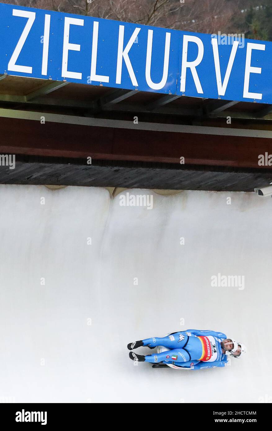 Winterberg, Germany. 01st Jan, 2022. Luge: World Cup, doubles, men, 1st ...