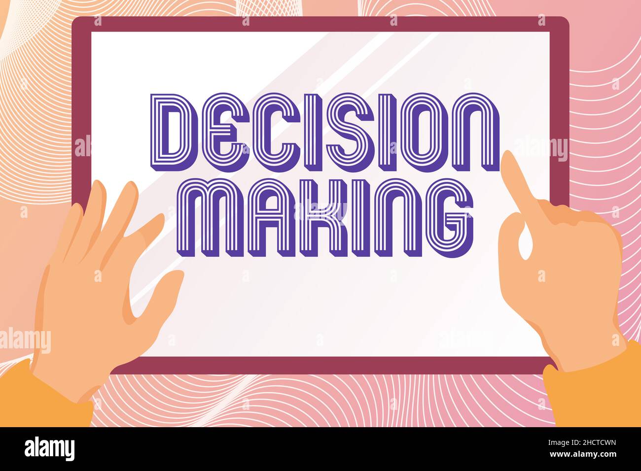 Text sign showing Decision Making. Concept meaning The act of deciding ...