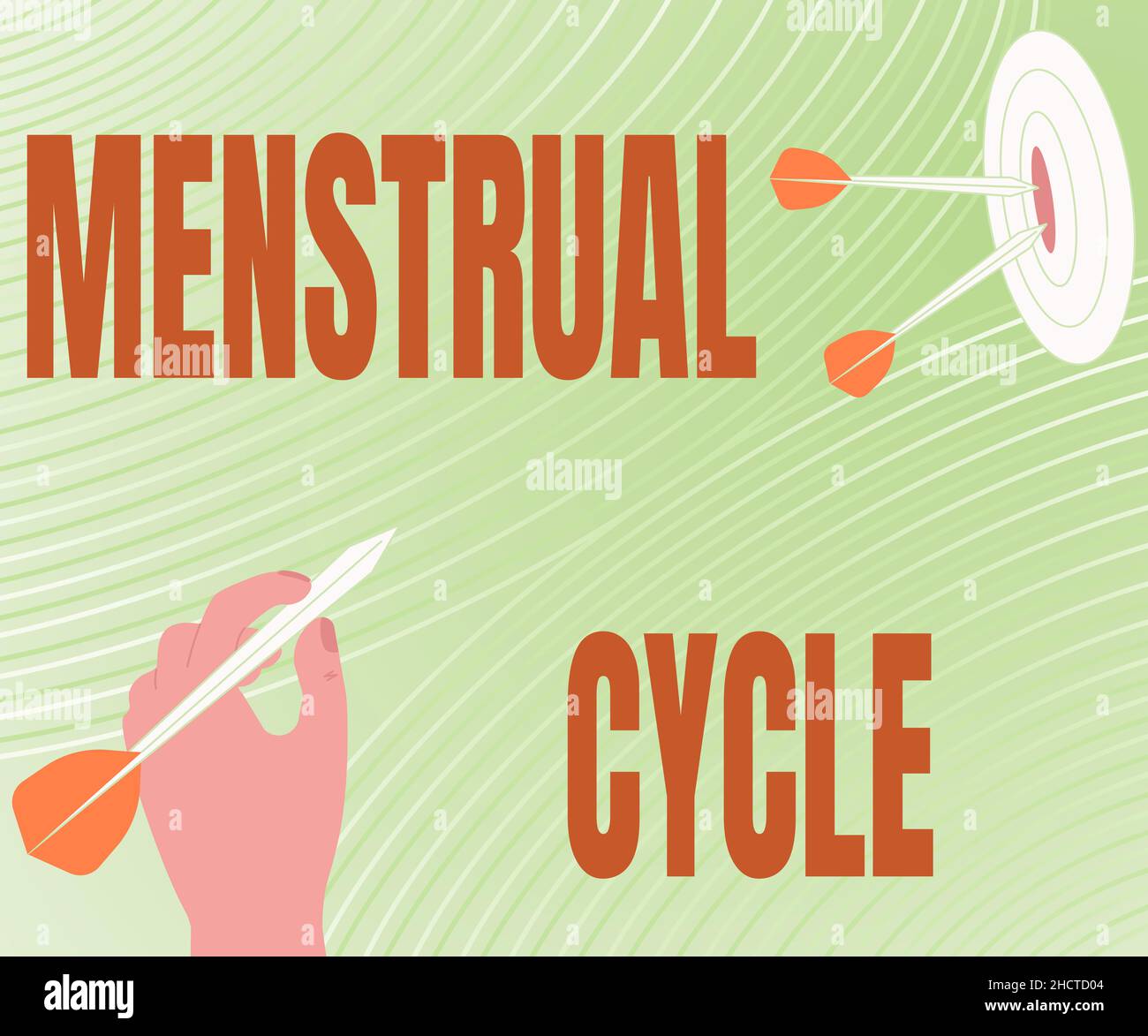 Text showing inspiration Menstrual Cycle. Conceptual photo monthly ...