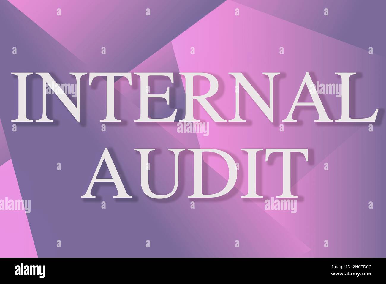 Sign displaying Internal Audit. Business concept Evaluates the ...
