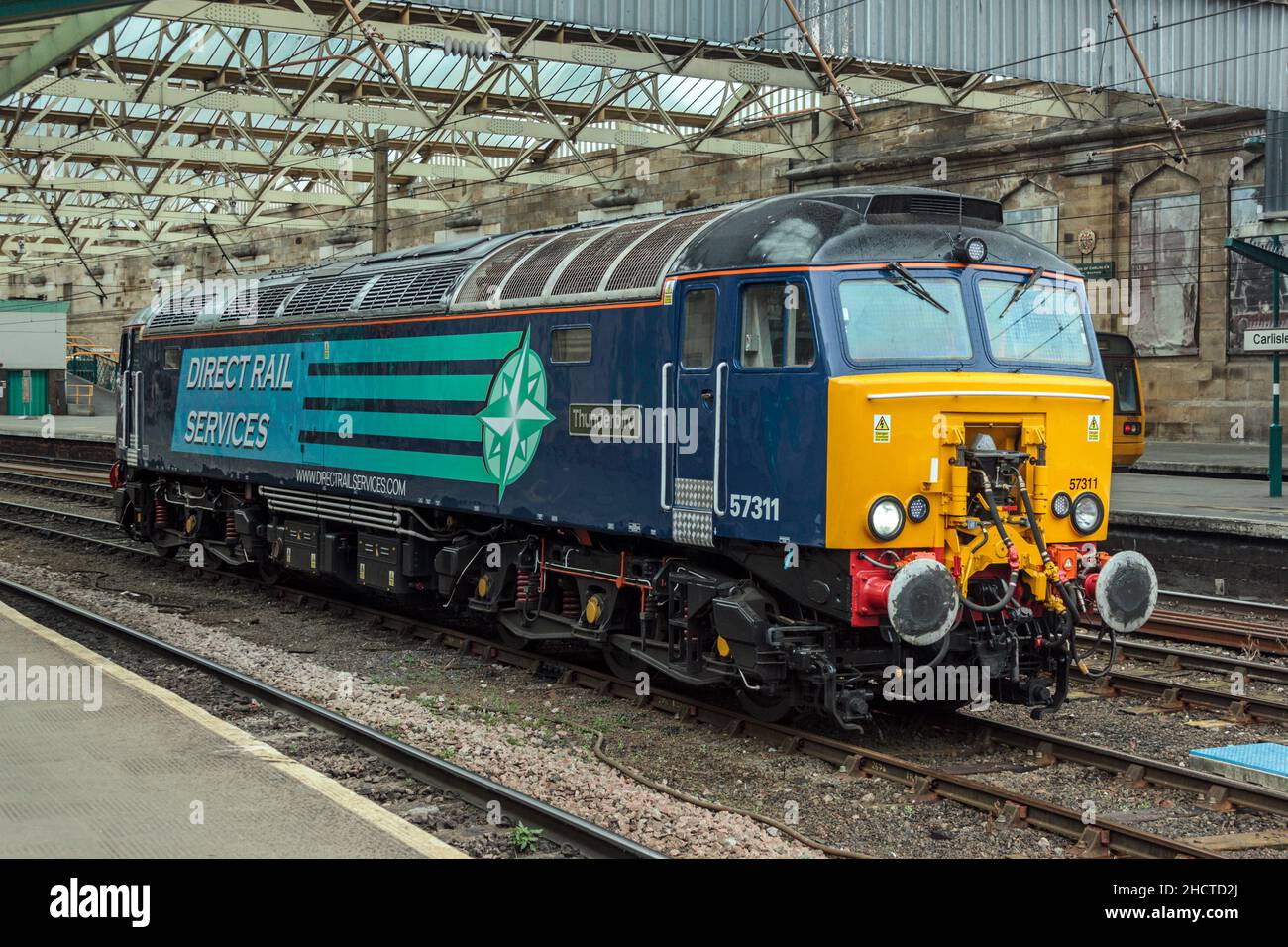 57311 'Thunderbird' . Carlisle Citadel railway station Stock Photo - Alamy
