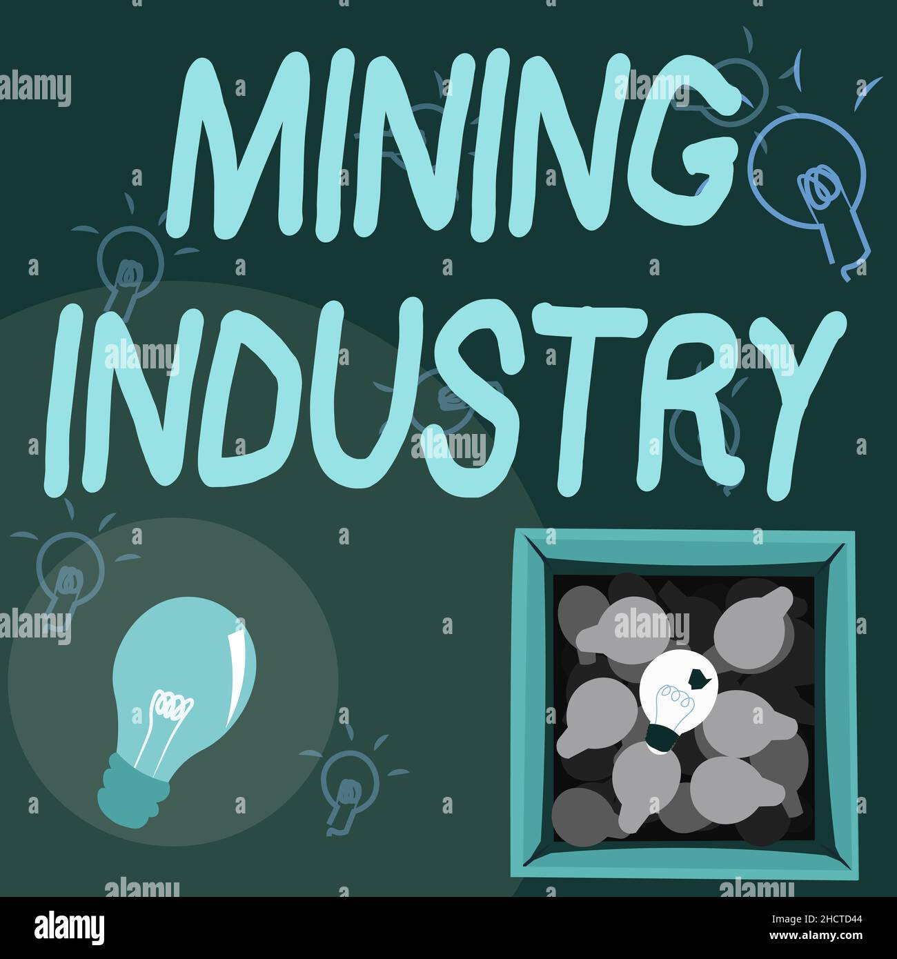 Hand writing sign Mining Industry. Business overview extraction of ...