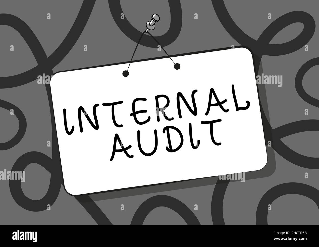 Text showing inspiration Internal Audit. Conceptual photo Evaluates the ...