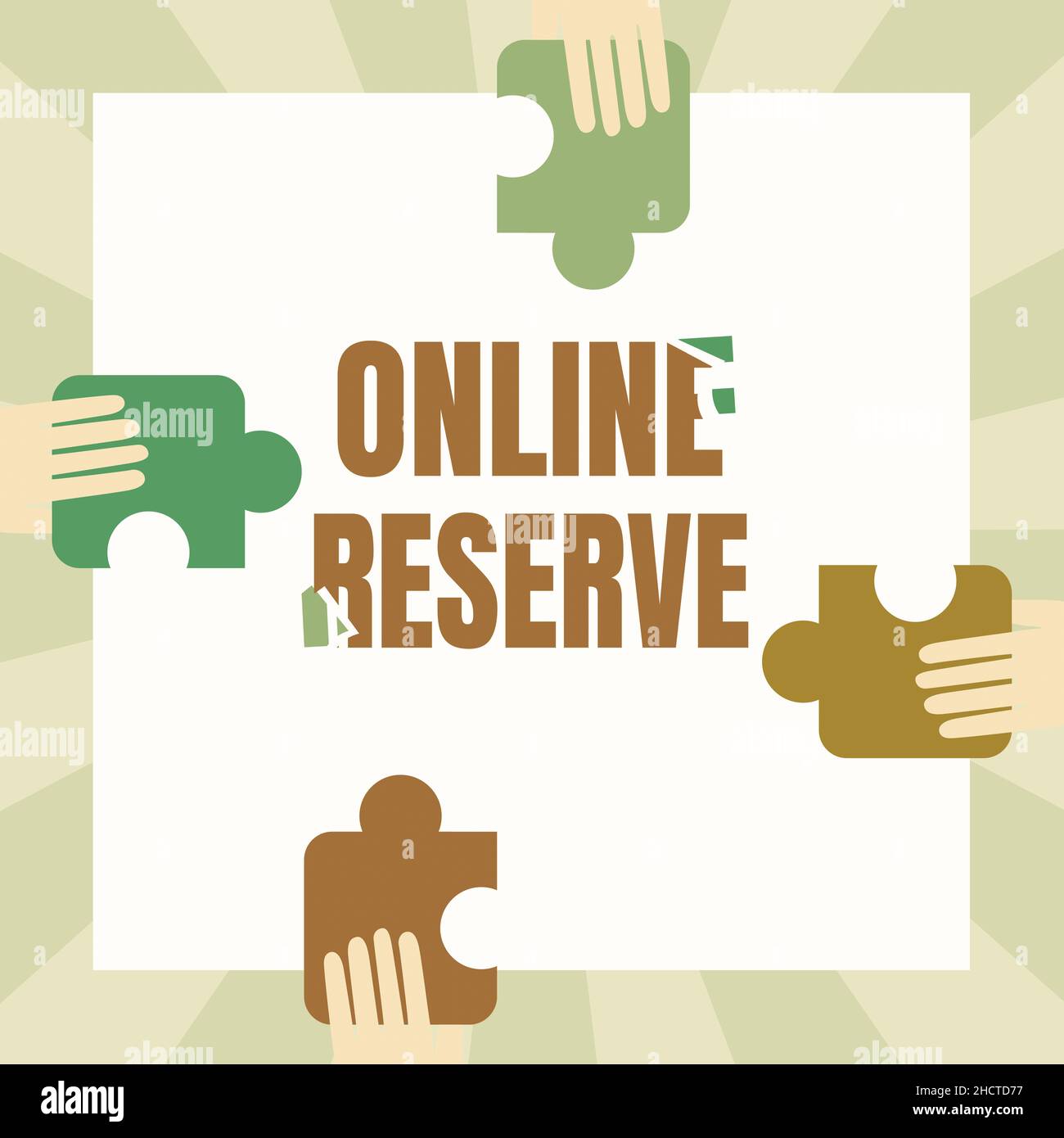 Text sign showing Online Reserve. Business approach enables the ...