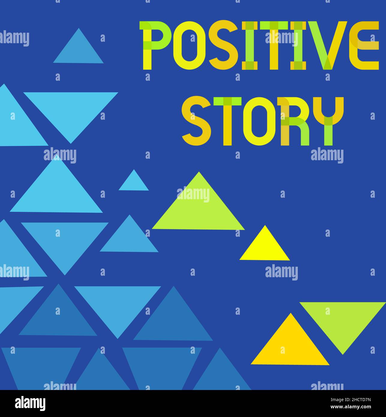 Conceptual caption Positive Story. Business overview Meaningful and ...