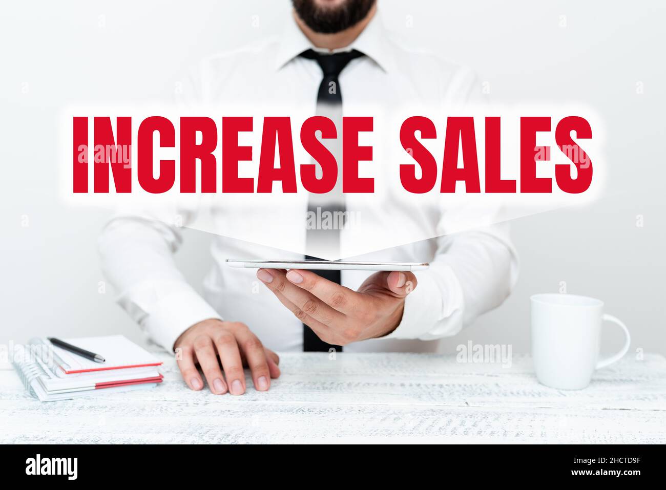 Conceptual caption Increase Sales. Word for Boosting the product sold ...