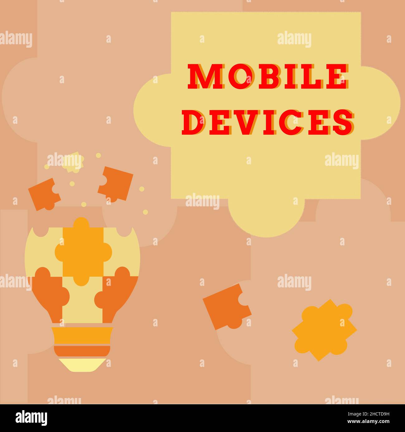 Writing displaying text Mobile Devices. Business showcase A portable ...