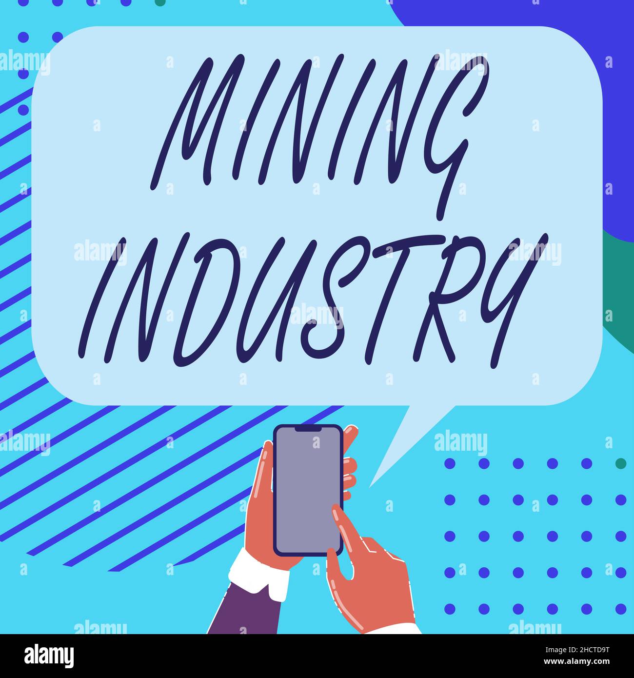 Handwriting text Mining Industry. Conceptual photo extraction of ...