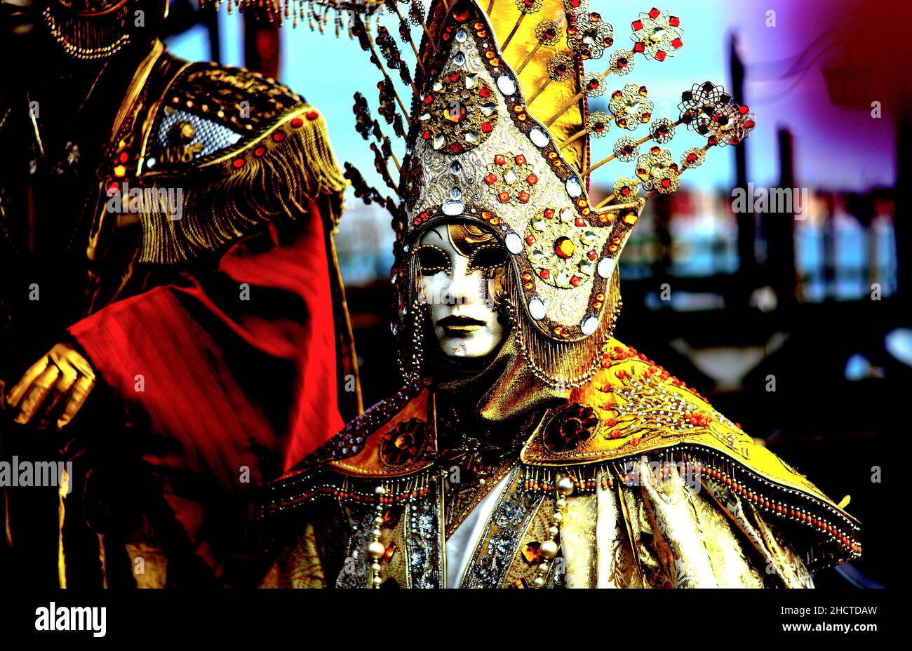 a Thai costume at the Venetian carnival Stock Photo - Alamy