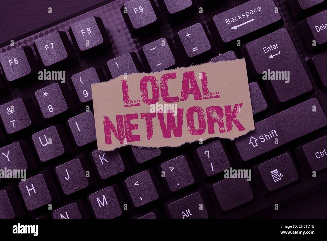 Sign displaying Local Network. Business approach Intranet LAN Radio ...