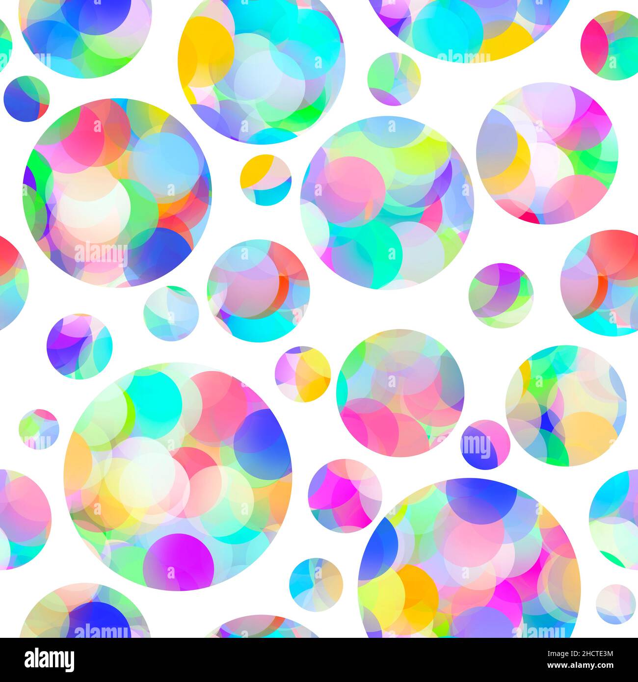 Abstract seamless circle bubble pattern for fabrics and textiles and ...