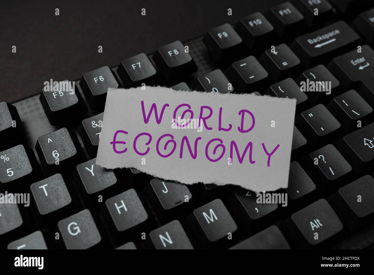 Text sign showing World Economy. Word Written on Global Worldwide ...
