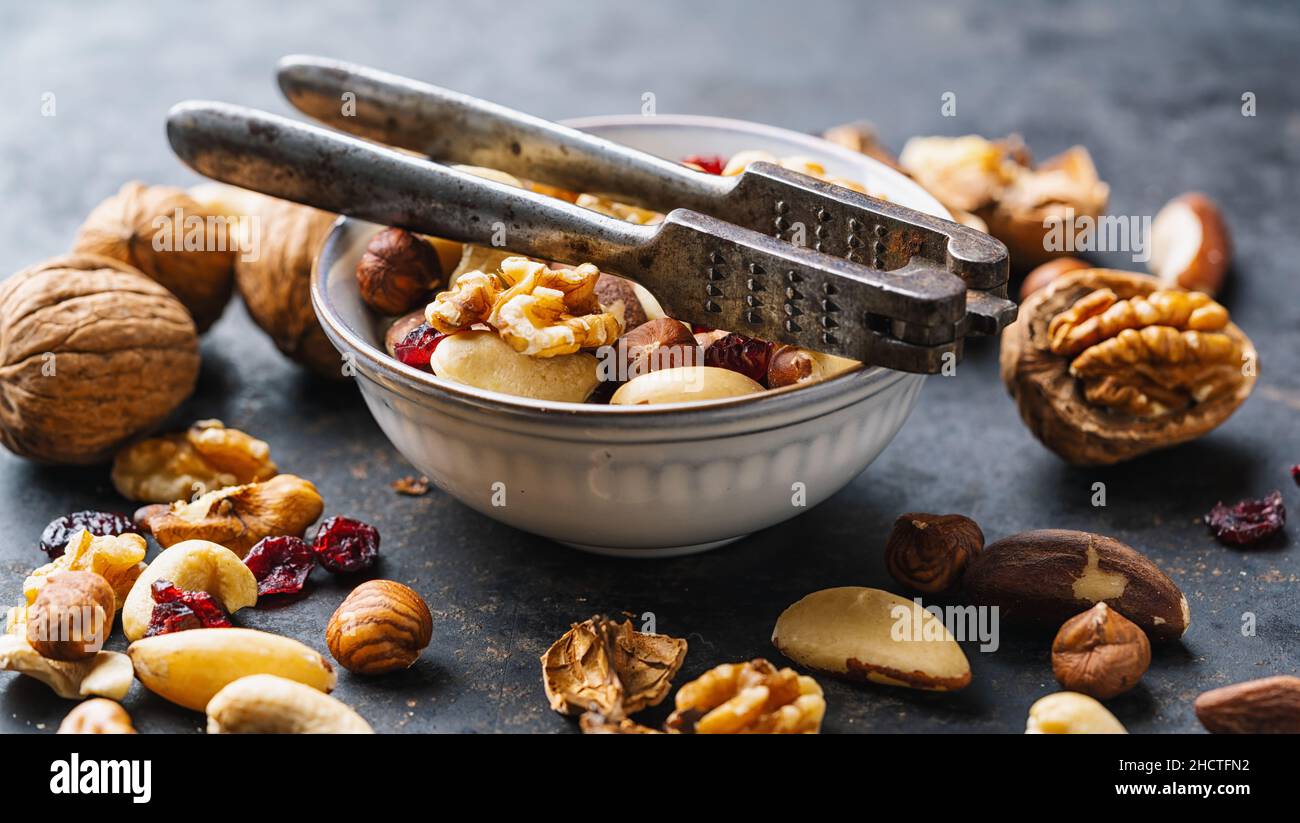 Assortment of nuts hi-res stock photography and images - Alamy