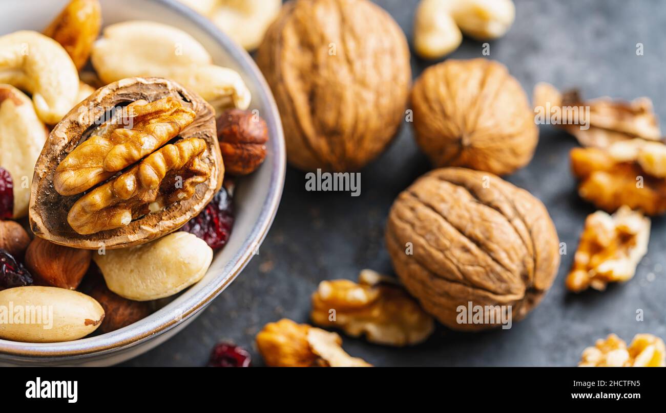 assortment of nuts Stock Photo - Alamy