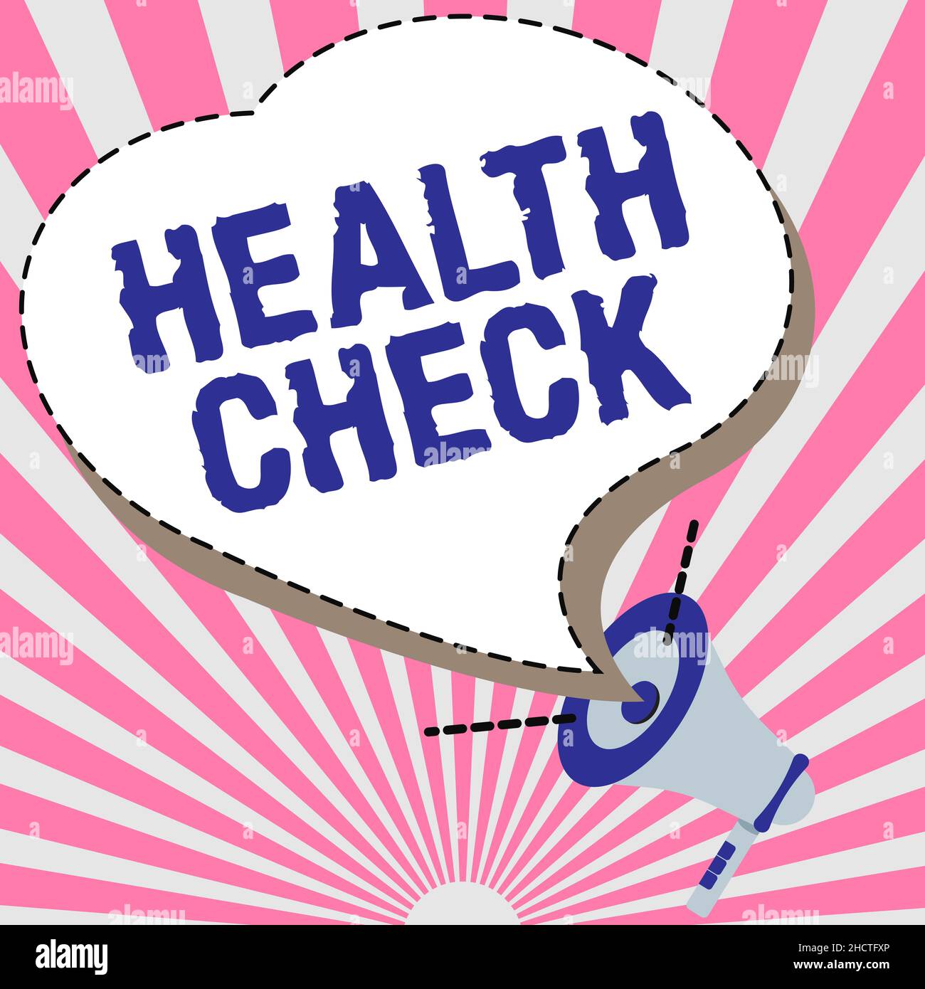 Sign displaying Health Check. Word Written on Medical Examination ...