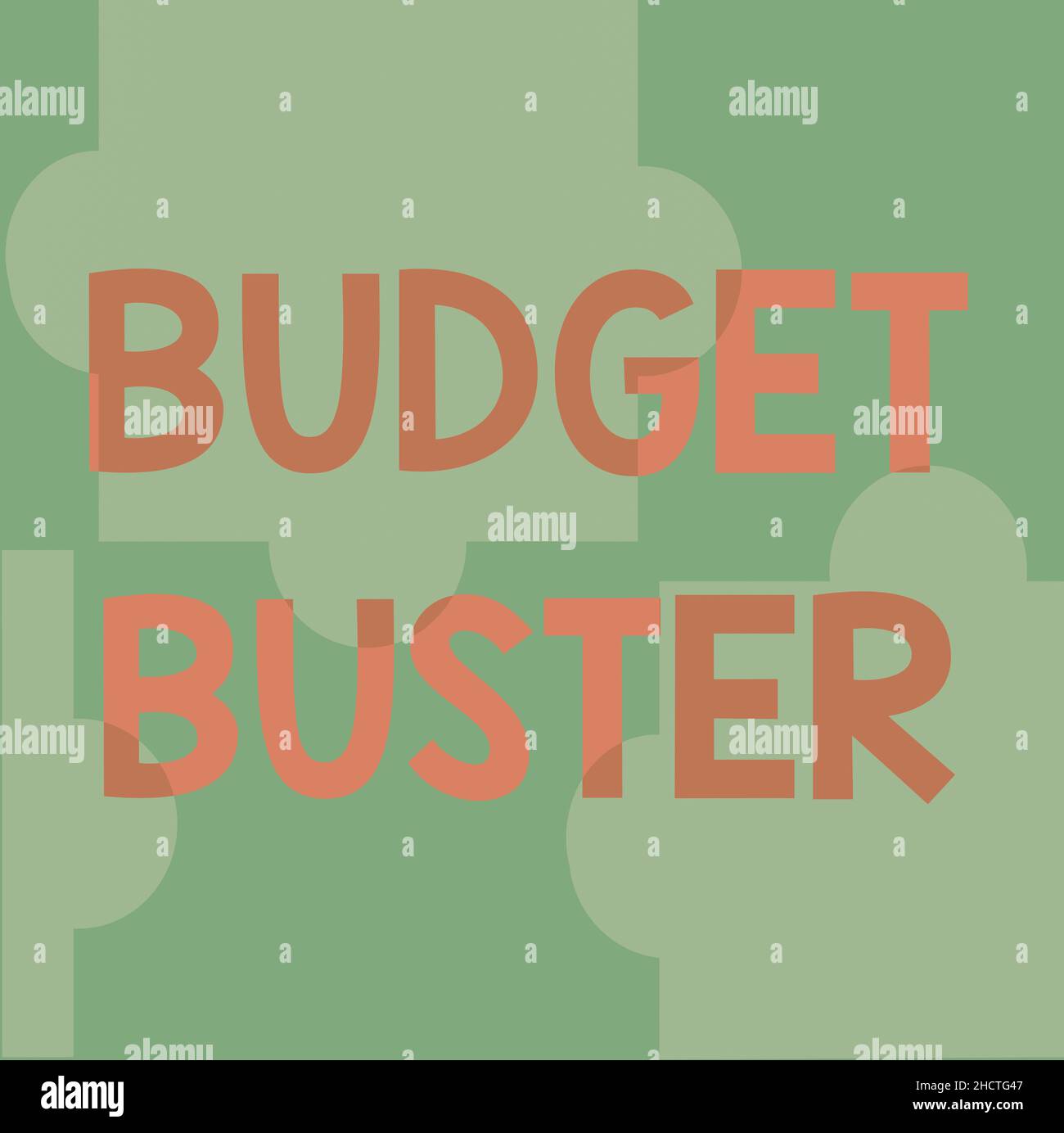 Sign displaying Budget Buster. Business showcase Carefree Spending ...