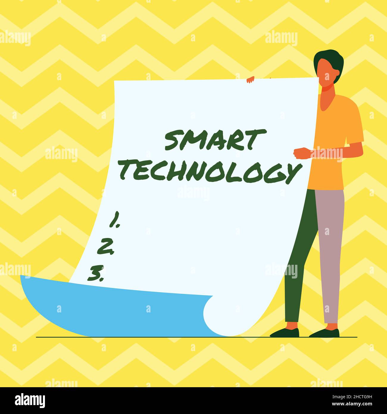 Hand writing sign Smart Technology. Business showcase used to protect and prevent errors in hard ...