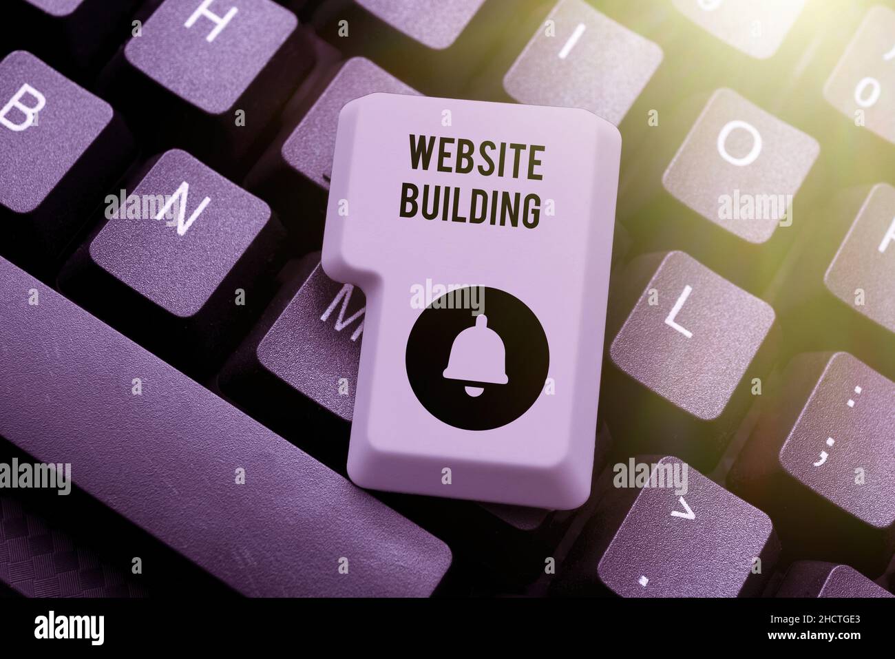 Hand writing sign Website Building. Concept meaning site is constructed according to the clients ...