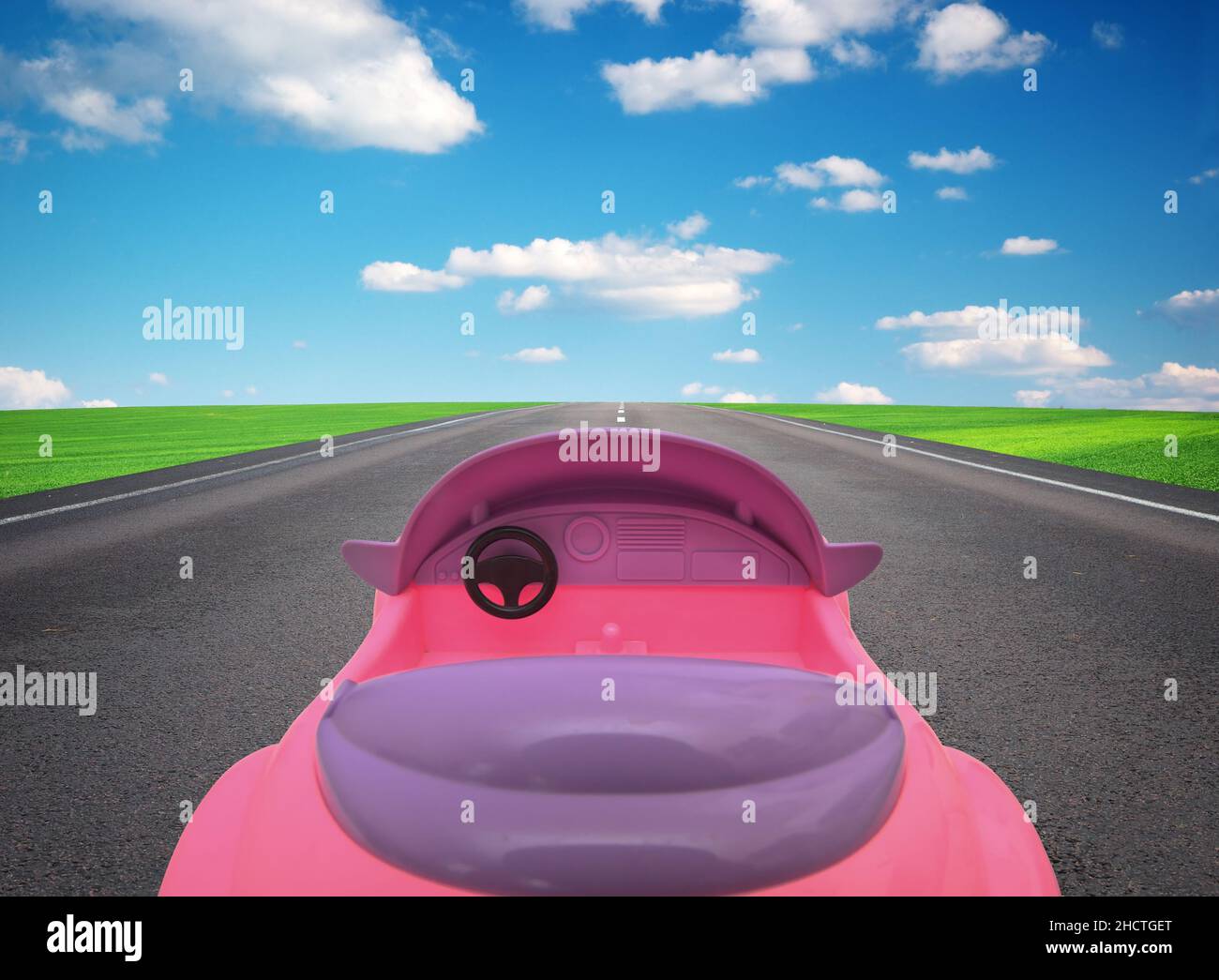 Toy car on real hi-res stock photography and images - Alamy