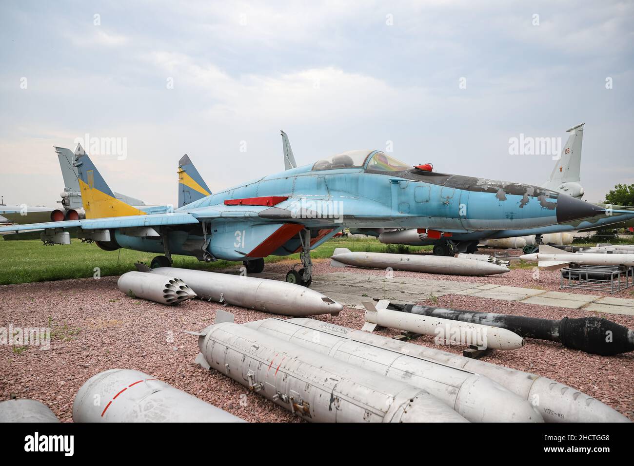 KIEV, UKRAINE - AUGUST 01, 2021: Ukrainian Air Force Mikoyan MiG-29 ...