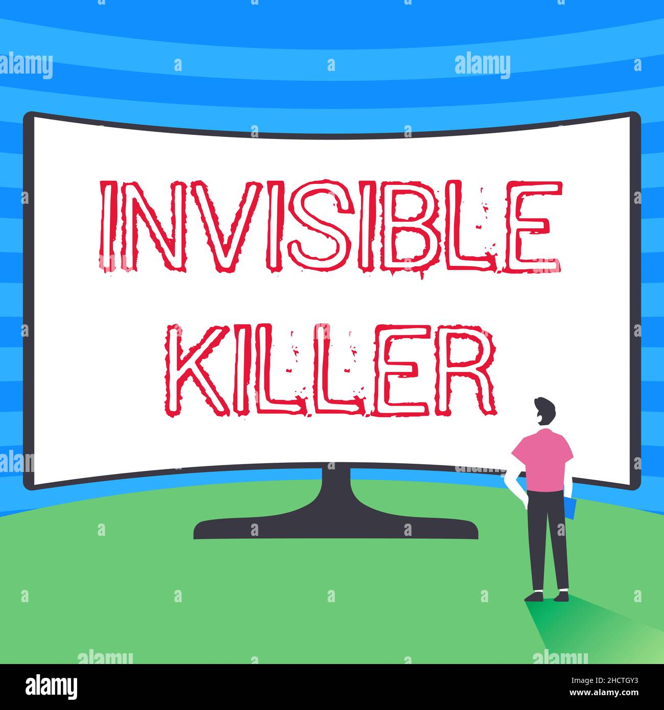 Conceptual display Invisible Killer. Internet Concept presence into the ...
