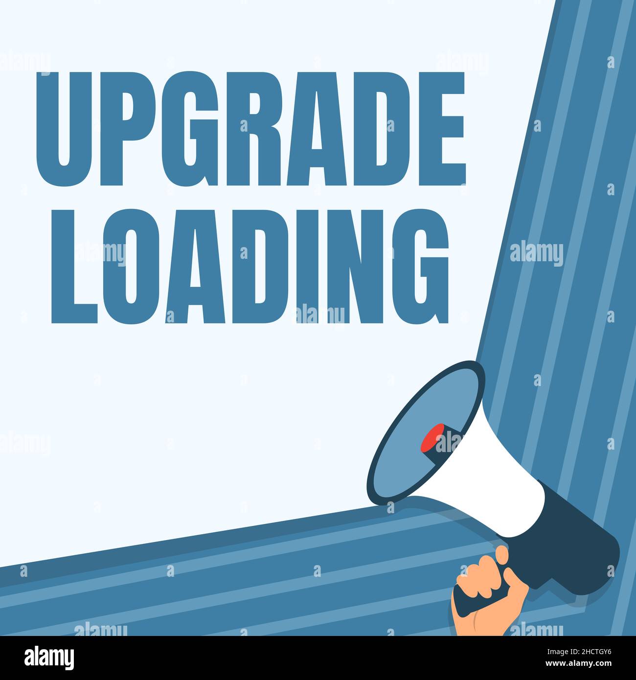 Hand writing sign Upgrade Loading. Business approach advancement of ...