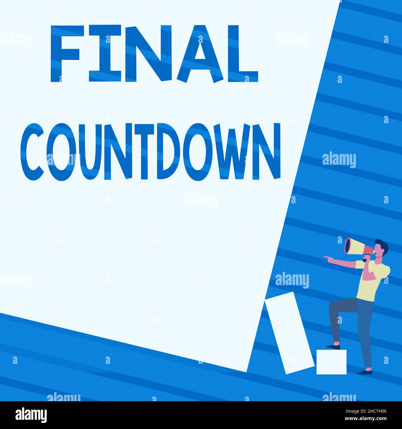 Sign displaying Final Countdown. Business showcase Last moment of any ...