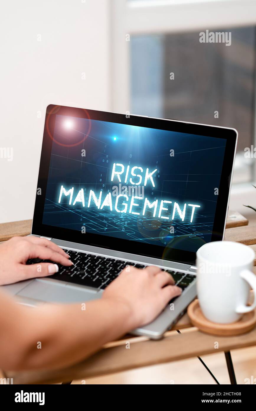 Conceptual Display Risk Management Word For Assessing And Controlling Future Threats To The