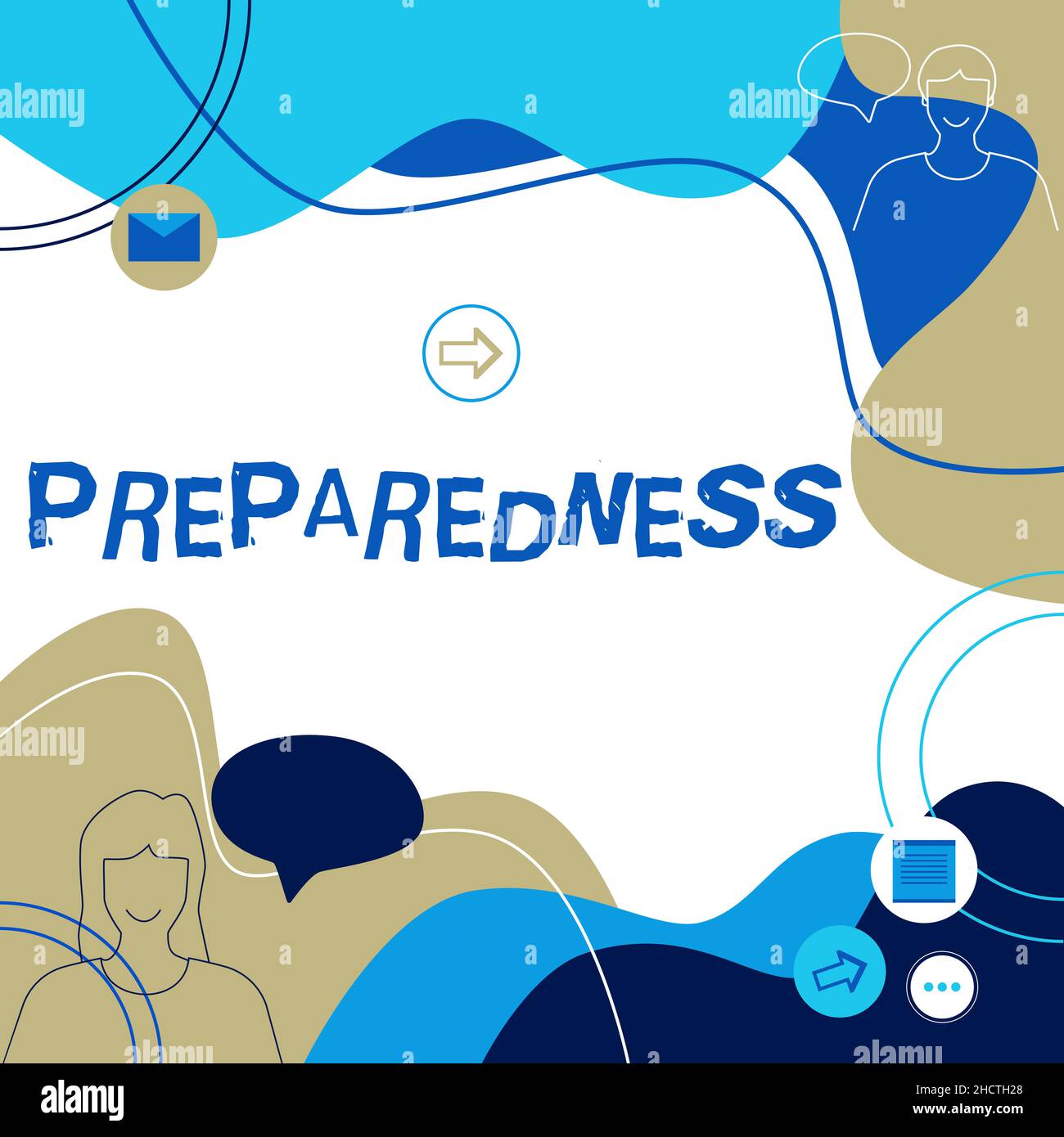 Conceptual display Preparedness. Business overview quality or state of ...
