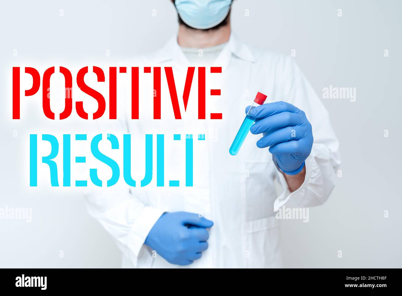 Text sign showing Positive Result. Business overview shows that a ...