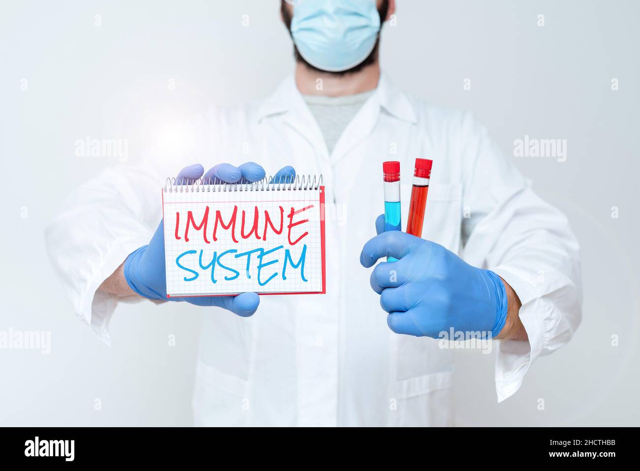 Sign displaying Immune System. Business concept Complex network work ...