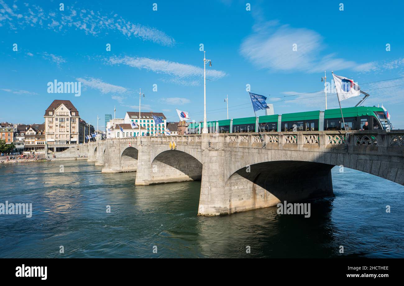 Basel City at summer, Switzerland Stock Photo - Alamy