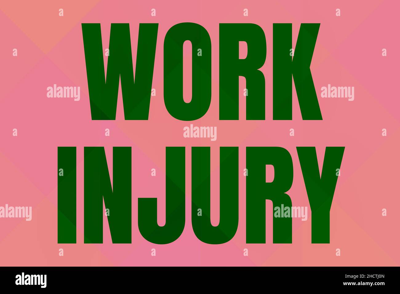 Inspiration showing sign Work Injury. Word for an accident occurred as ...