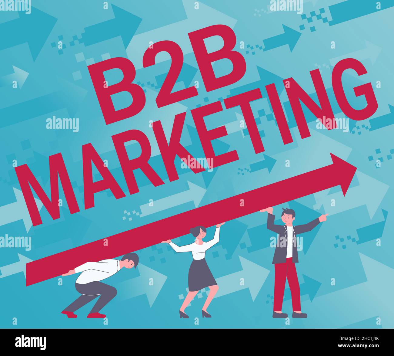 Text sign showing B2B Marketing. Business showcase isometric commerce ...