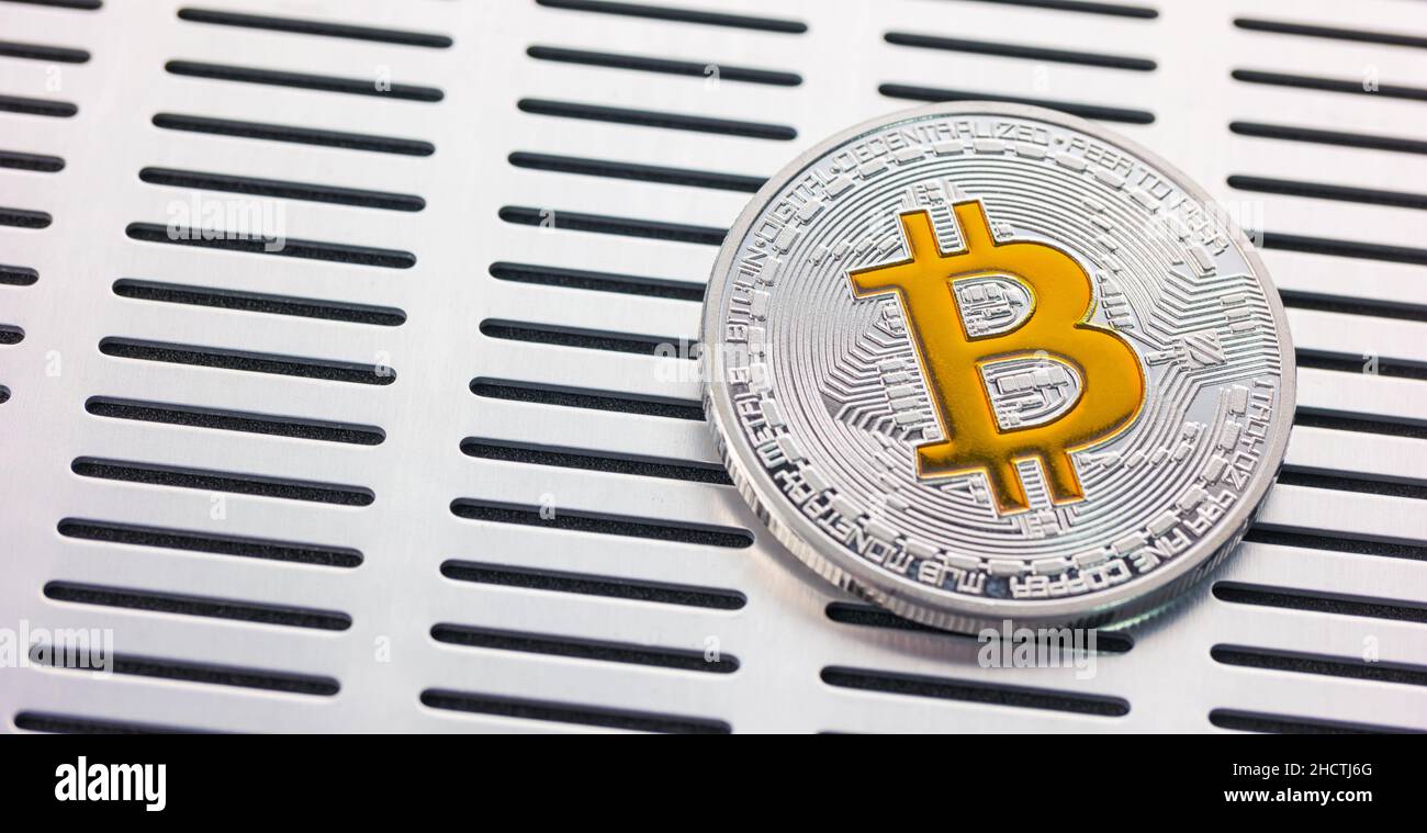 Bitcoin financial system grows Crypto currency hype Stock Photo - Alamy