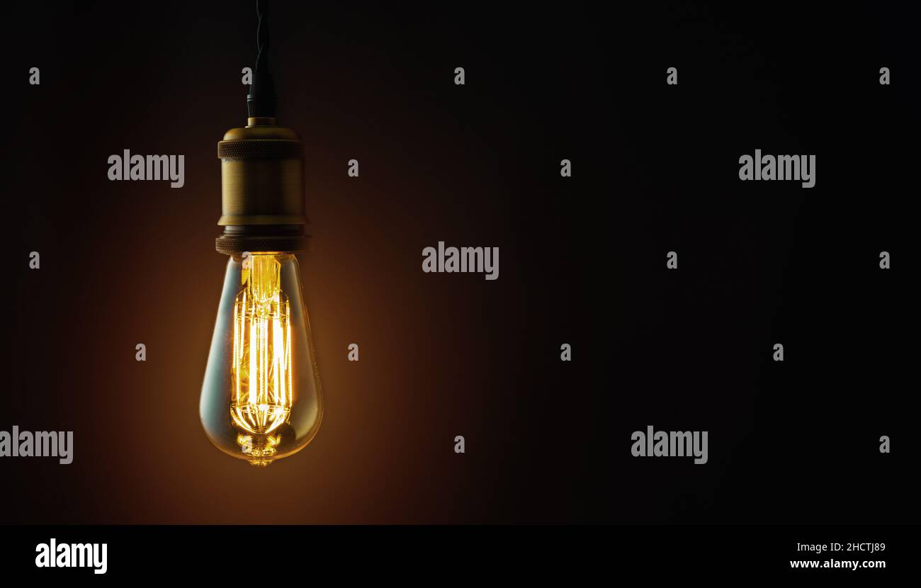 Edison lightbulb hi-res stock photography and images - Alamy