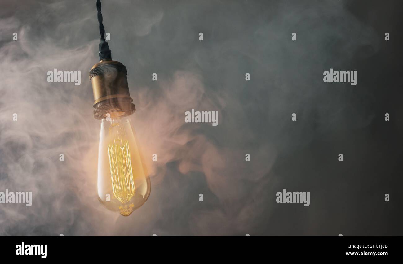 Incandescent light bulb smoke hi-res stock photography and images - Alamy