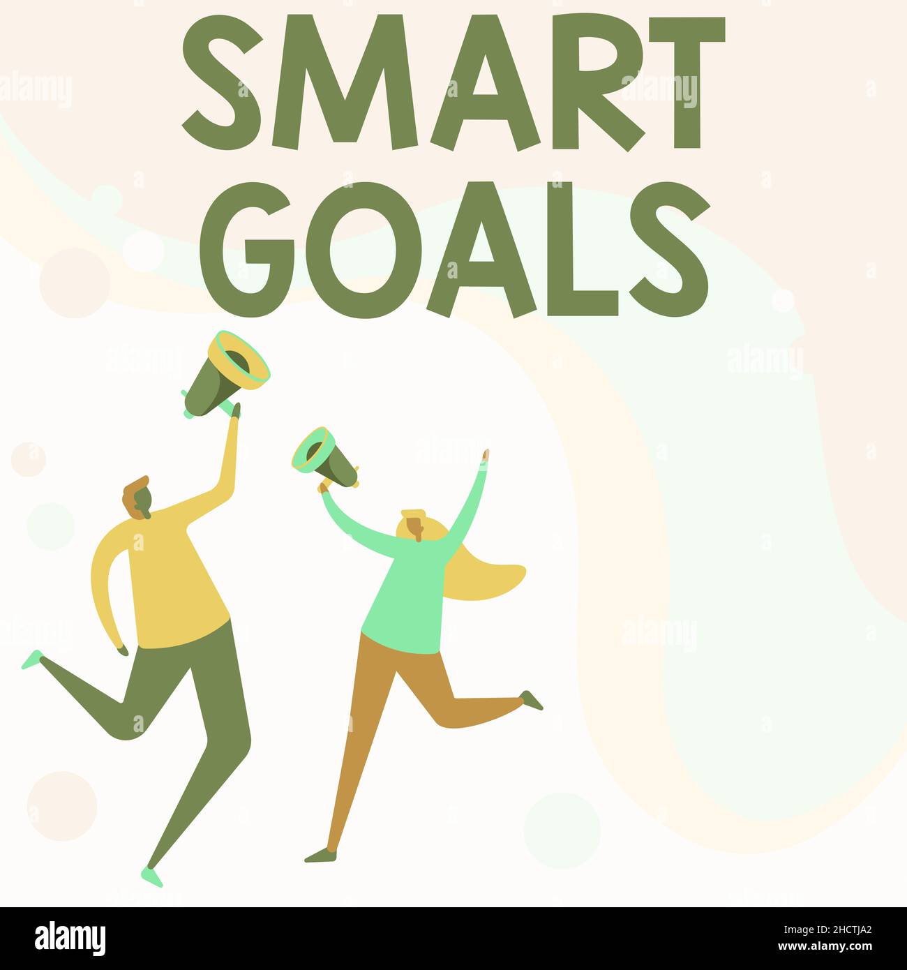 Writing displaying text Smart Goals. Concept meaning mnemonic used as a ...