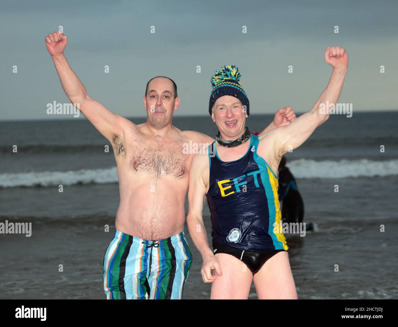 Fife, UK. 01st Jan, 2022. St Andrews,Fife,Scotland,UK,People take the ...