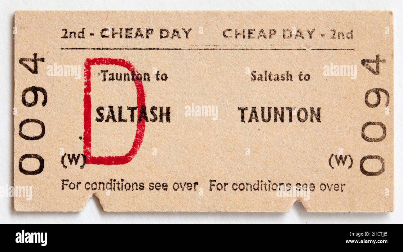 1960s train ticket hi-res stock photography and images - Alamy