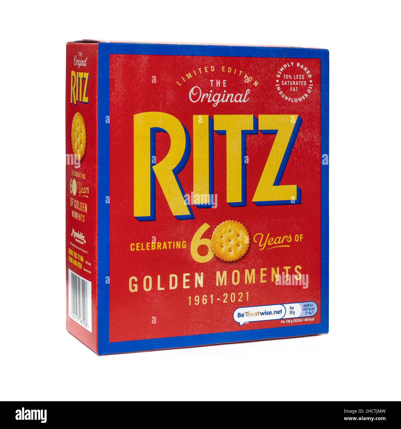 SWINDON, UK - JANUARY 1, 2022: Packet of Ritz Limited Edition of the ...