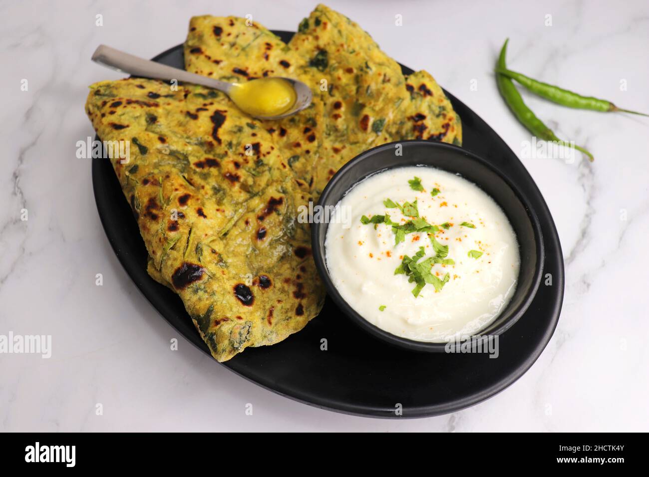 A Food called Methi paratha or Methi thepla is an Indian breakfast dish ...