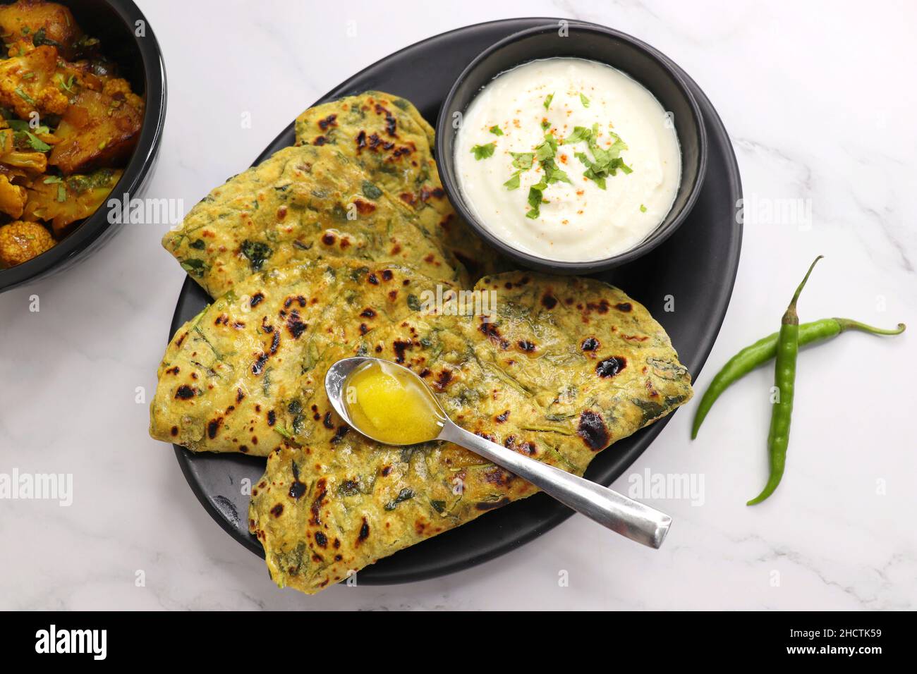 A Food called Methi paratha or Methi thepla is an Indian breakfast dish ...
