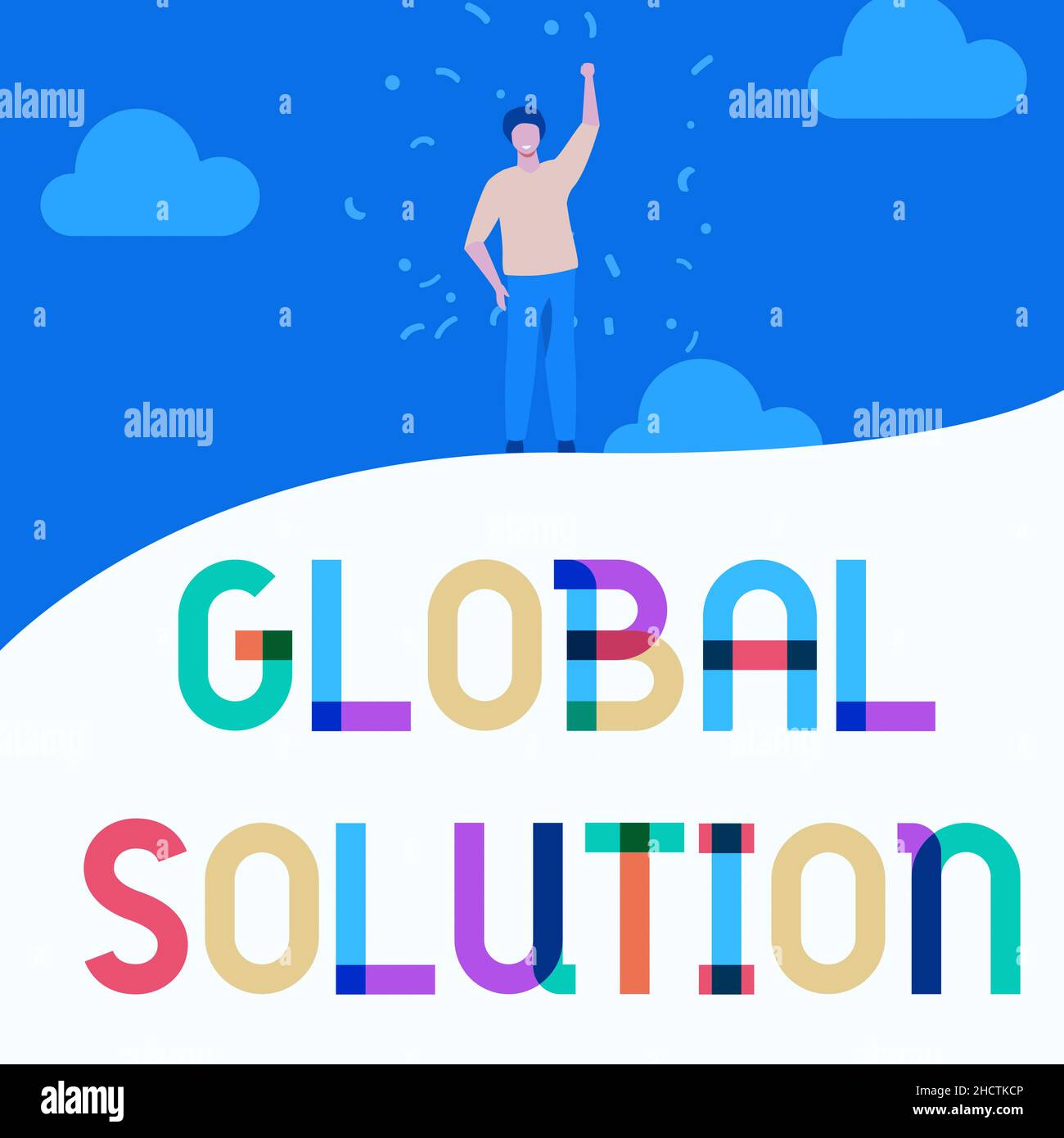 Writing displaying text Global Solution. Word for prototypes that may ...