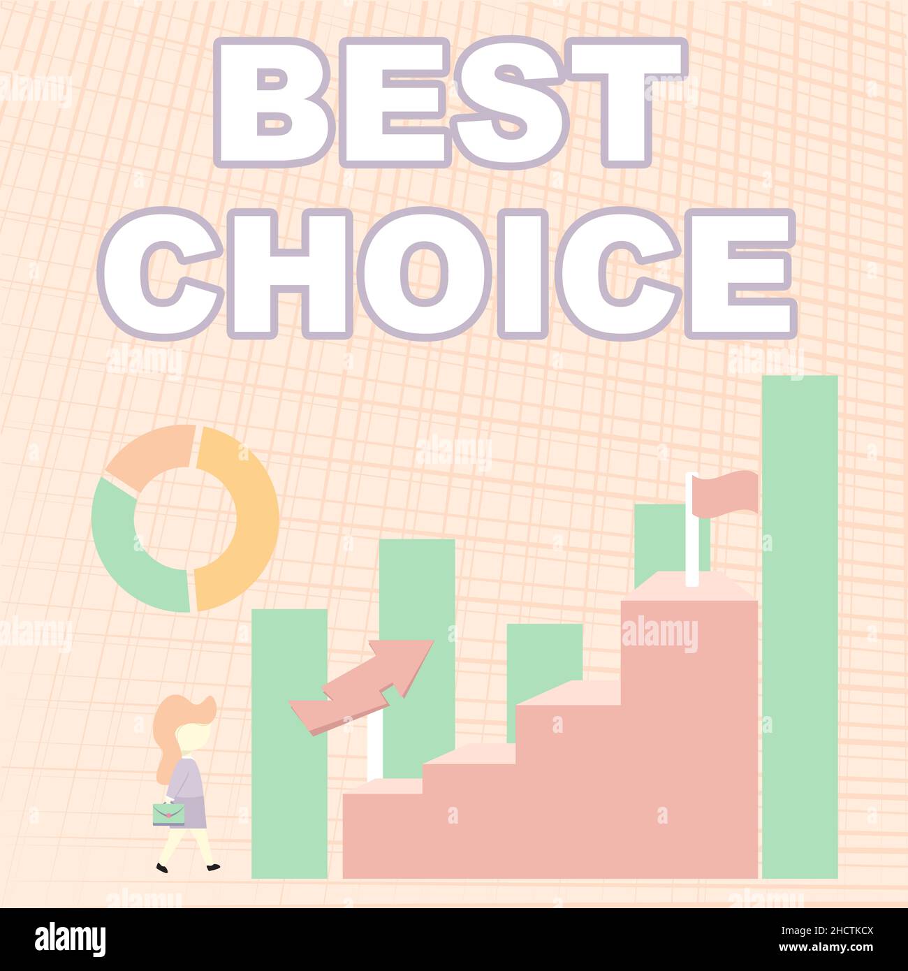 Text showing inspiration Best Choice. Concept meaning defined to be the ...