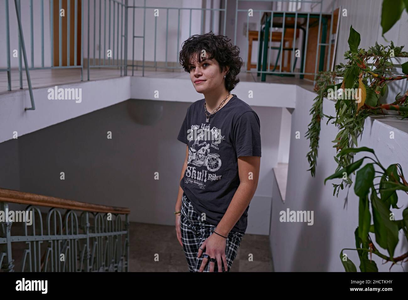 Sara Michael Dedic, a student of Mostar Rock School Stock Photo - Alamy